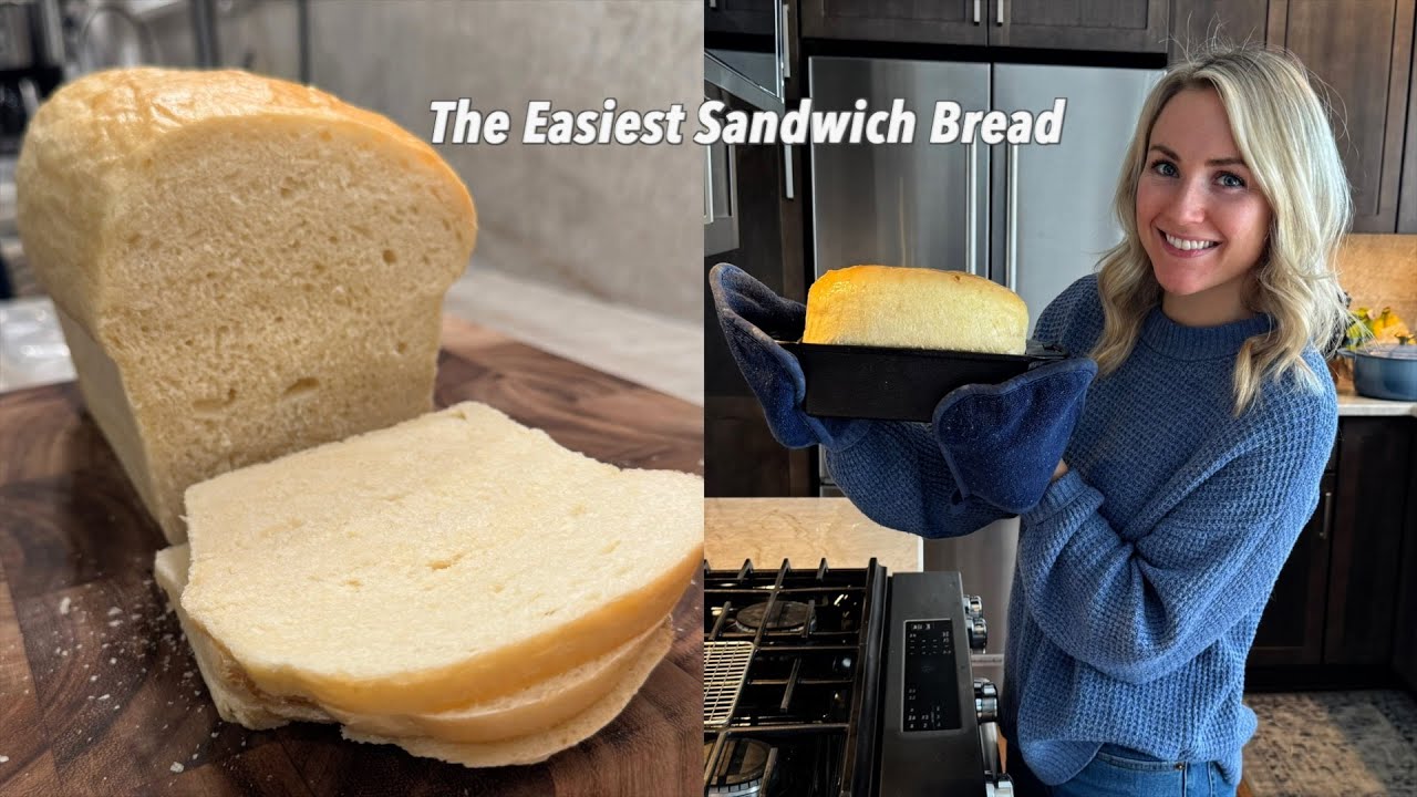 How to Make Sandwich Bread - Easy Recipe for Beginners - YouTube