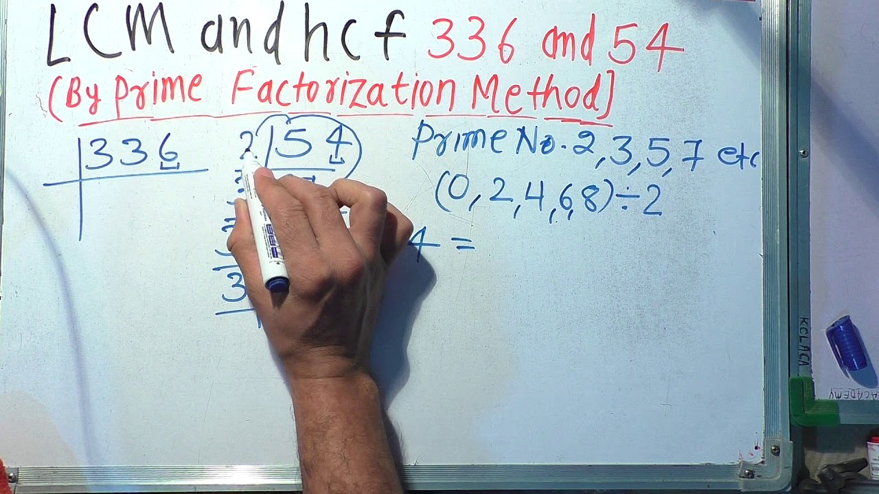 find the lcm and hcf of 336 and 54 in Hindi | Surendra Khilery ...