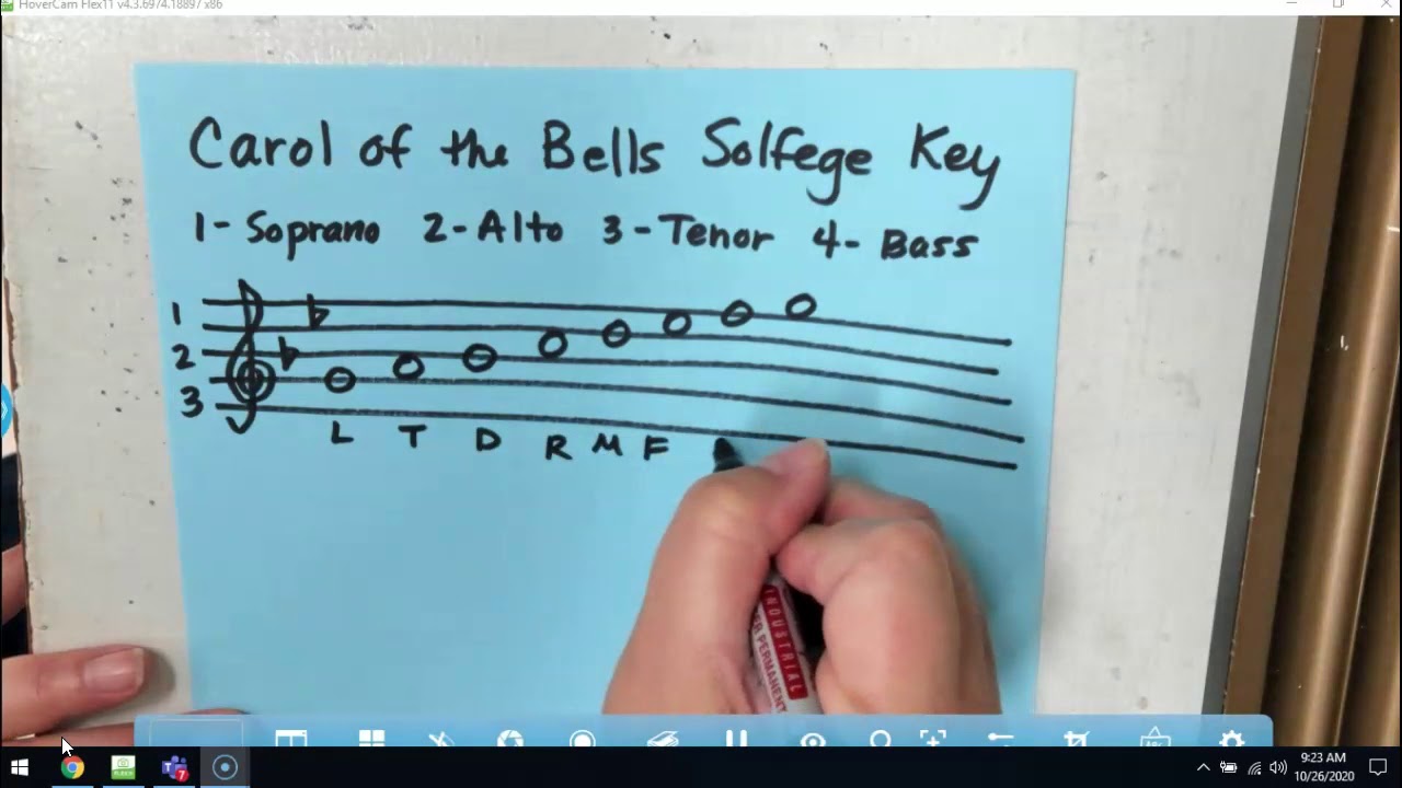 Carol of the Bells Solfege Key - YouTube