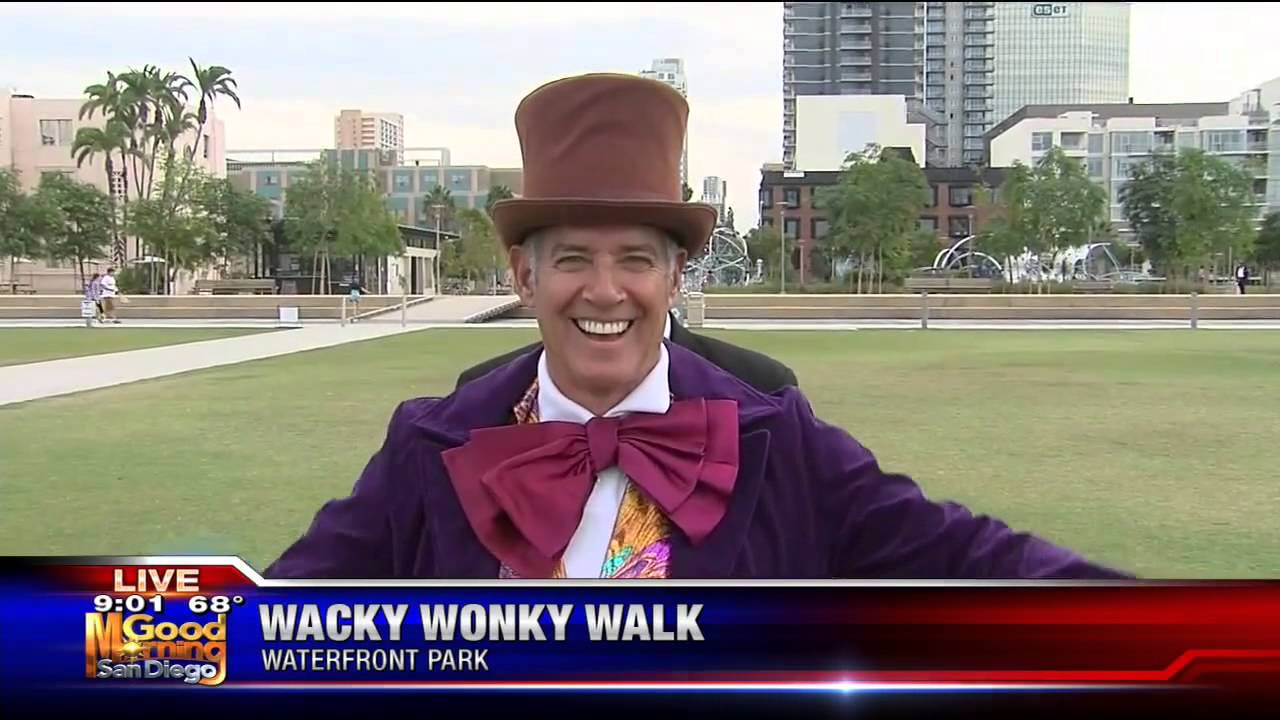 San Diego Center for Children LIVE on KUSI News-Wacky Wonky Walk - YouTube