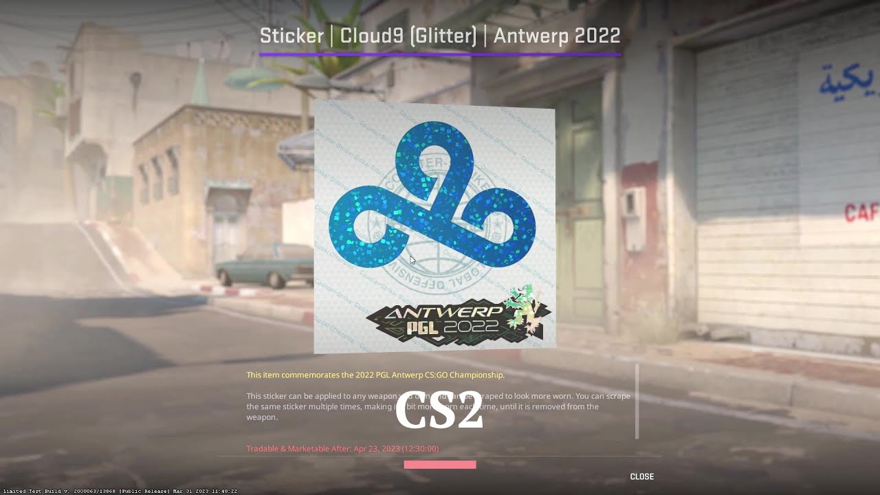 Counter Strike 2 Beta: Sticker | Cloud9 (Glitter) | Antwerp 2022 #cs2 #csgo #source2 - YouTube