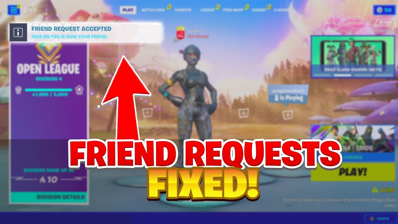 How To FIX "Friend Request Accepted BUG" In Fortnite Chapter 3 Season 3 ...