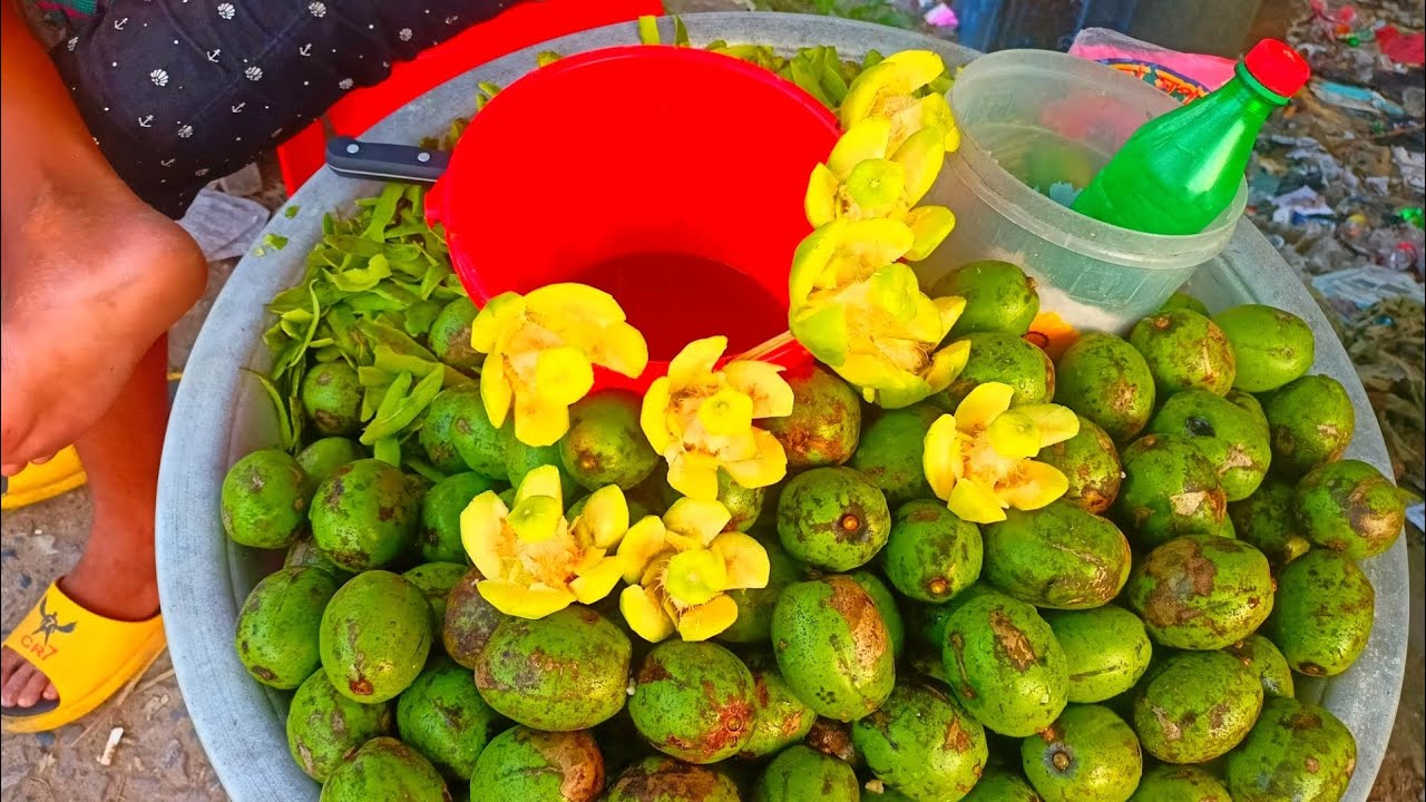 GREEN AMRA OR AMBARELLA VORTA RECIPE BEST SPICY MIX TESTY MASAL AMRA ...