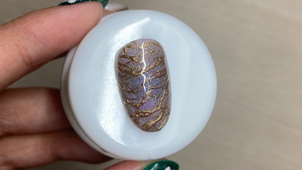 Emboss Nails Design using ZYZC ACRYLIC GEL GLUE - YouTube