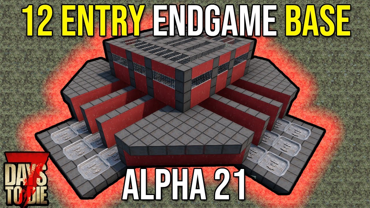12 Entry EndGame Horde Base | Blood Moon | New Design | AFK Base | 7 ...