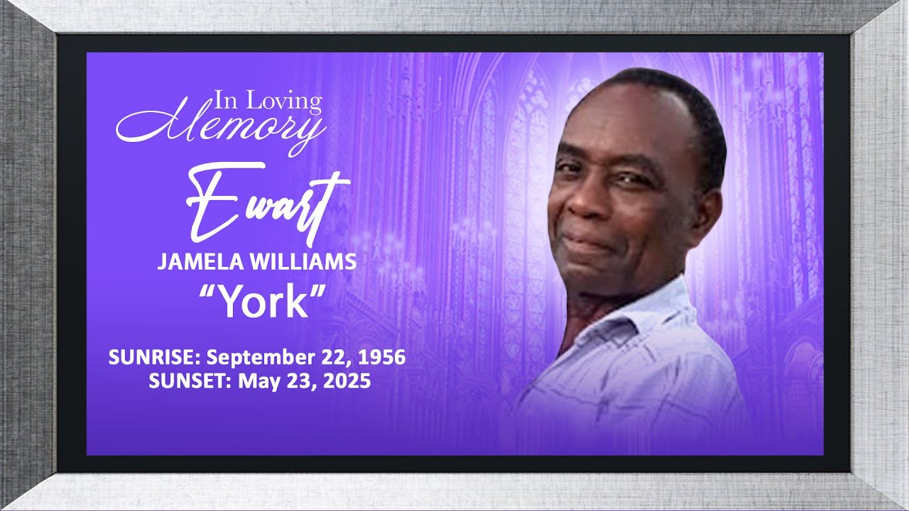 Celebrating The Life of Ewart Jamela Williams - YouTube