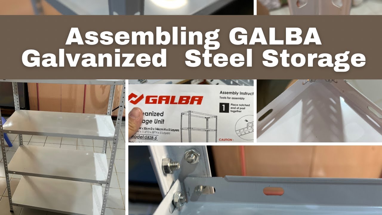 Assembling GALBA Galvanized Steel Storage Model GB28-5 | Paperie Crafts ...