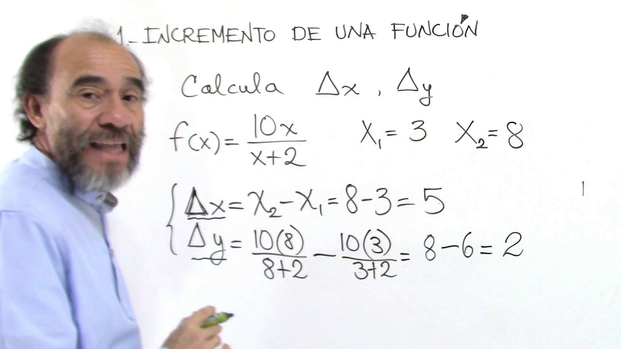 1. Incremento de una función (Cálculo Integral) - YouTube