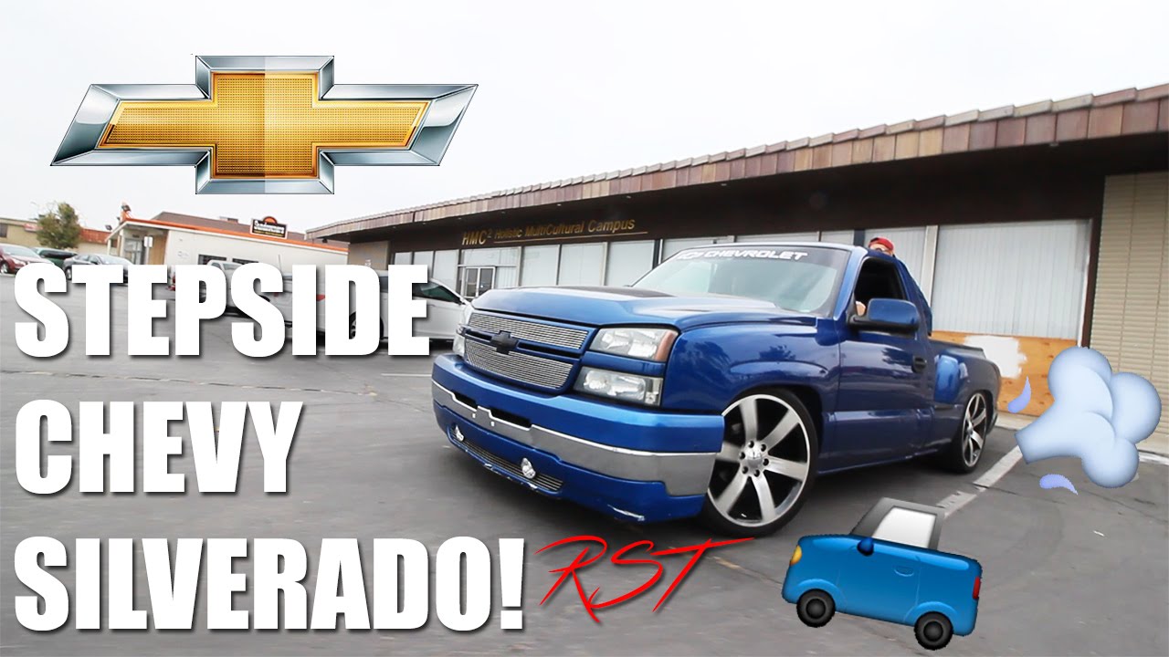 SLAMMED STEPSIDE SILVERADO - YouTube