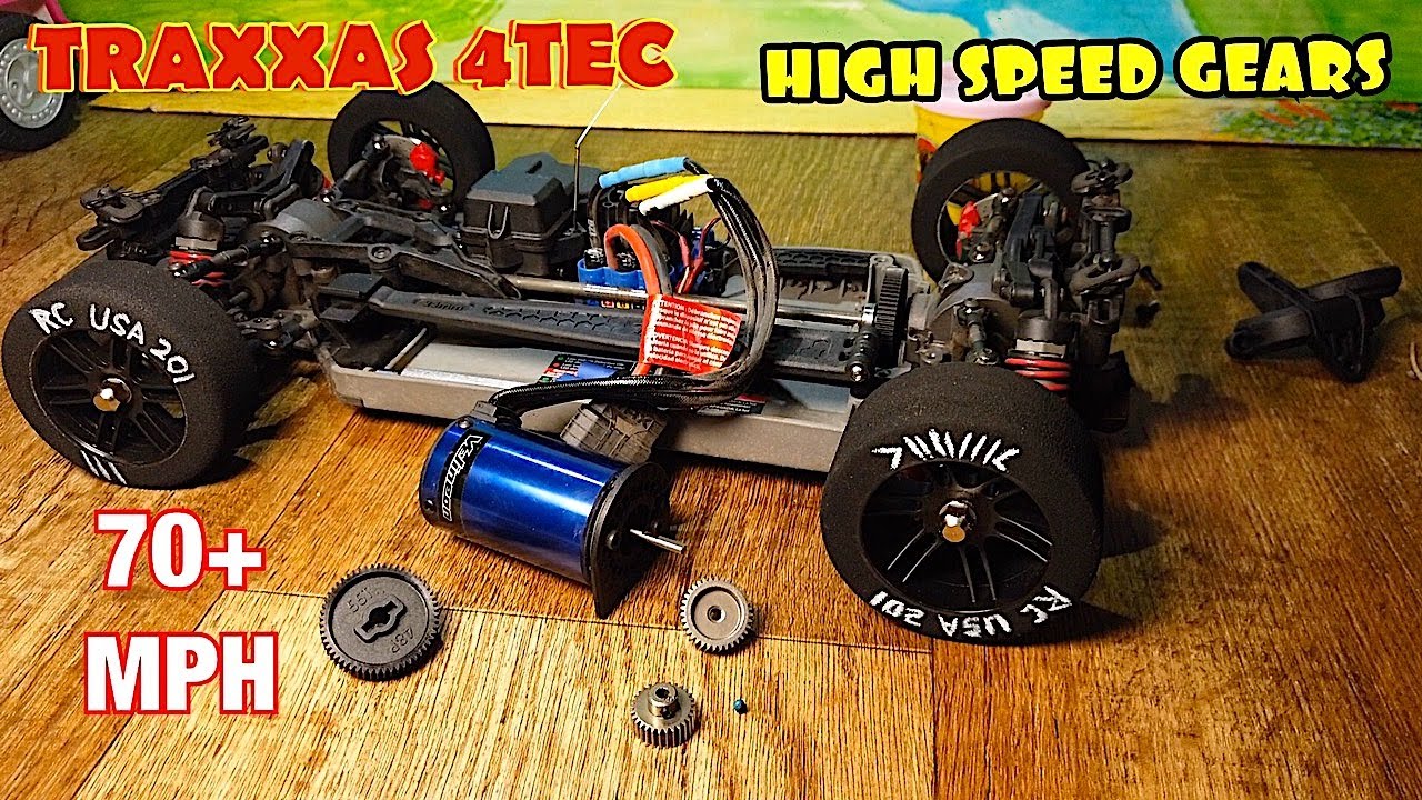Traxxas 4TEC 70+ MPH High Speed Gearing Installation - YouTube
