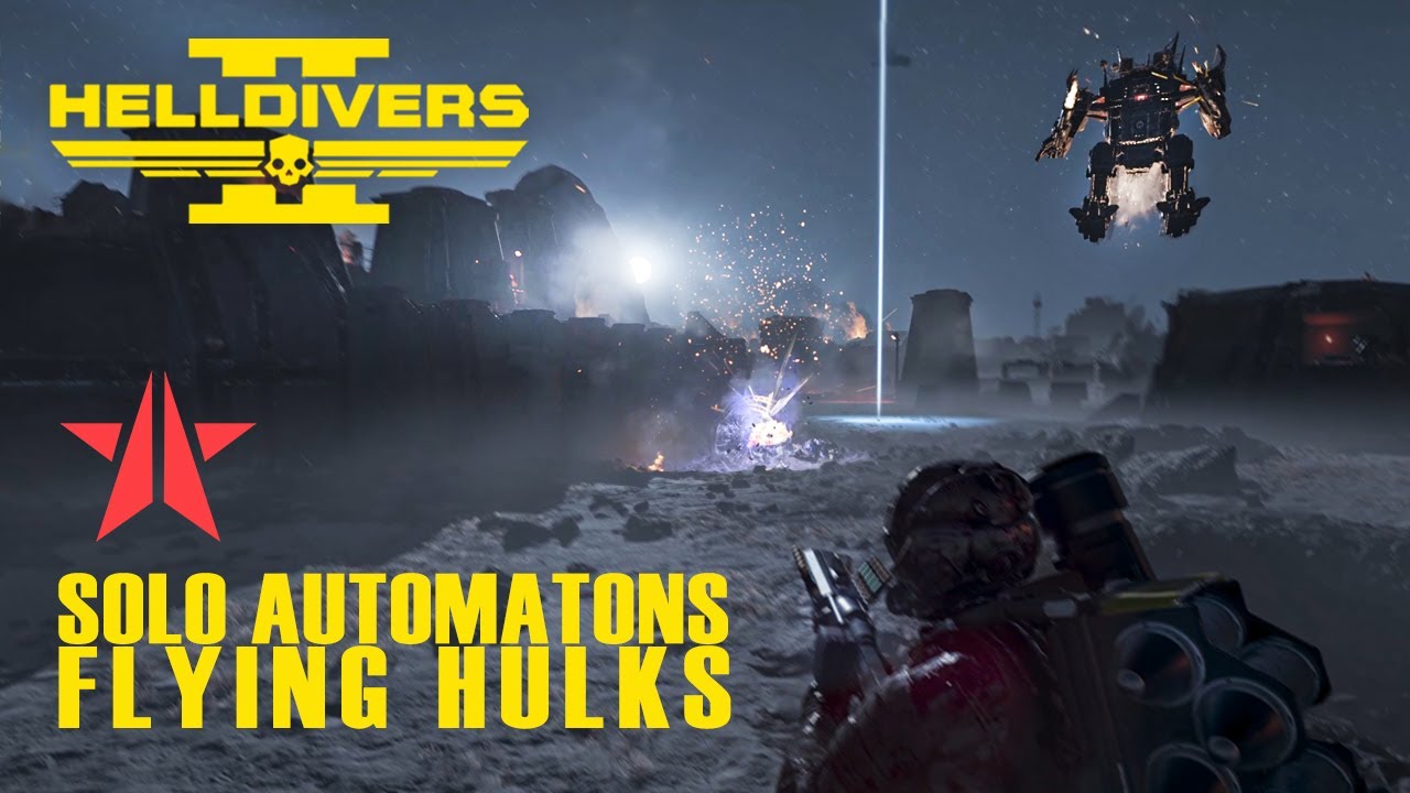 Helldivers 2 – Solo Automatons vs Flying Bot | Full Clear | Max ...