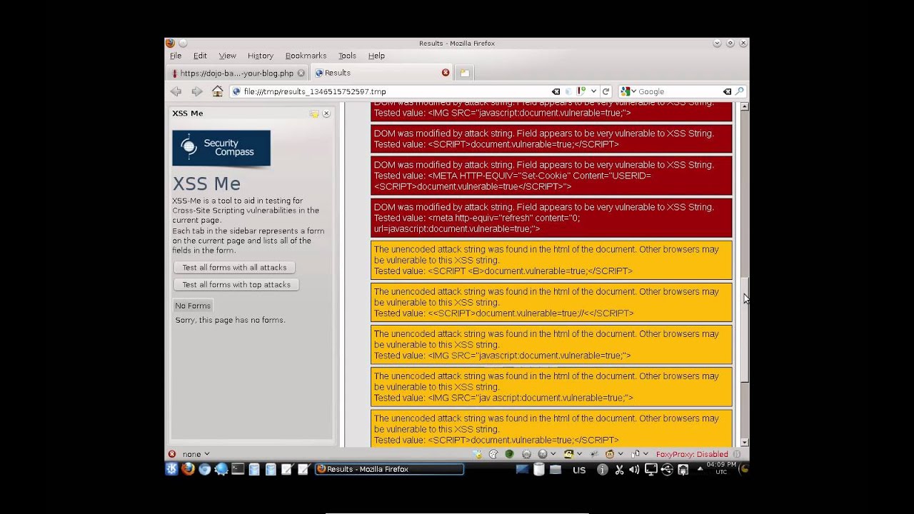 XSSME and SQLMAP Quick Review in SamuraiWTF - YouTube