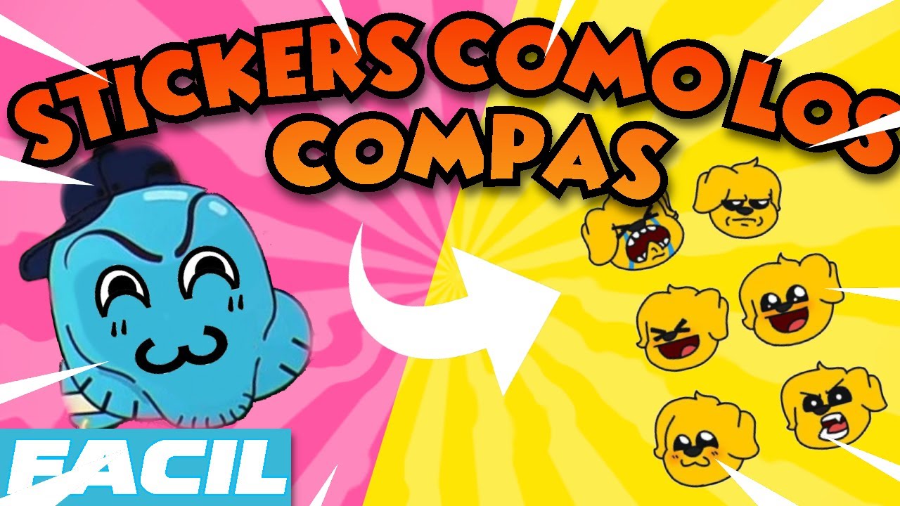 Como Hacer STICKERS COMO LOS COMPAS 2024 - YouTube