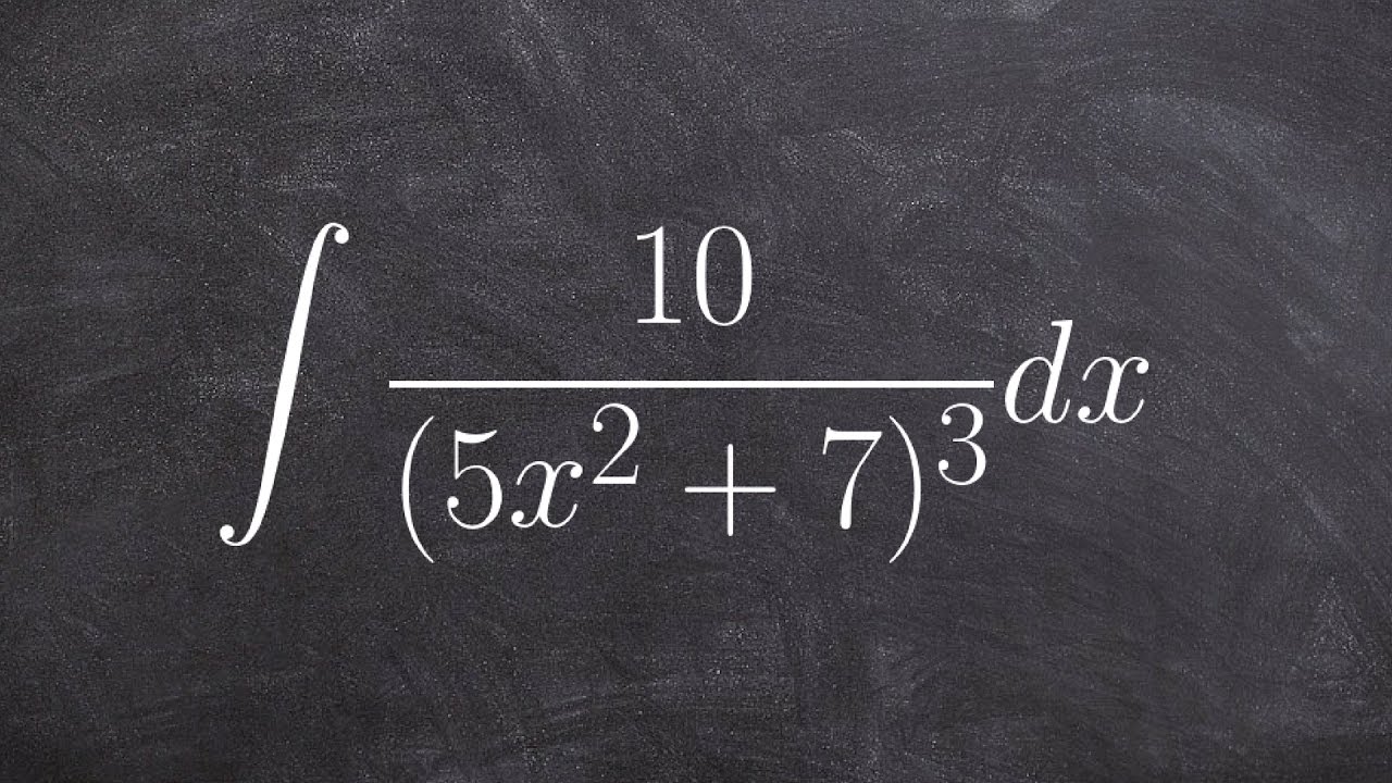 How to apply u substitution to a rational function - YouTube