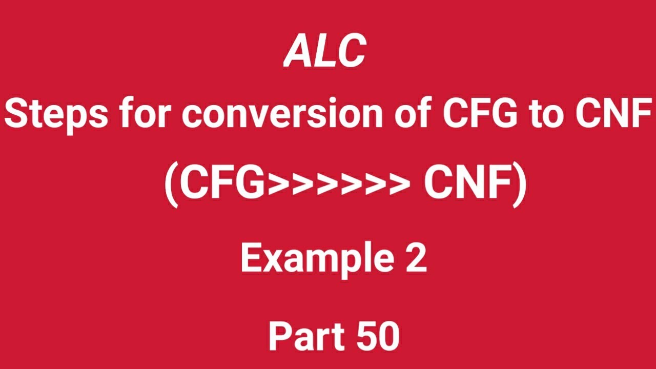 Conversion of CFG to CNF with example problem in tamil - YouTube