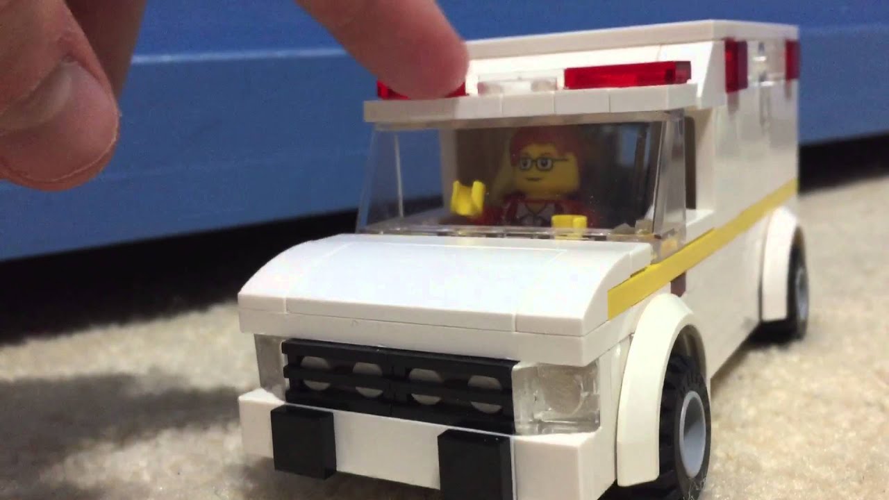 Custom Lego ambulance (life line ems) - YouTube