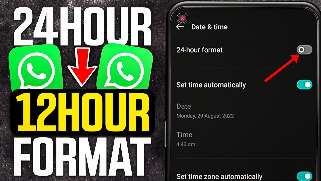 How to Change WhatsApp Time to 12 Hour Format - YouTube
