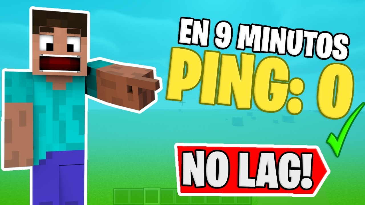 COMO ELIMINAR EL LAG📶 Y PING EN MINECRAFT👈 - YouTube