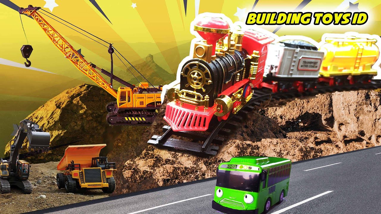 KERETA API JATUH KE DALAM JURANG | TRAIN FALLS INTO A RAVINE | Toys For ...