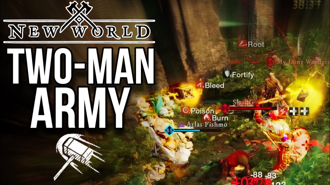 TWO MAN ARMY - New World PvP Featuring @atlasfishmo - YouTube