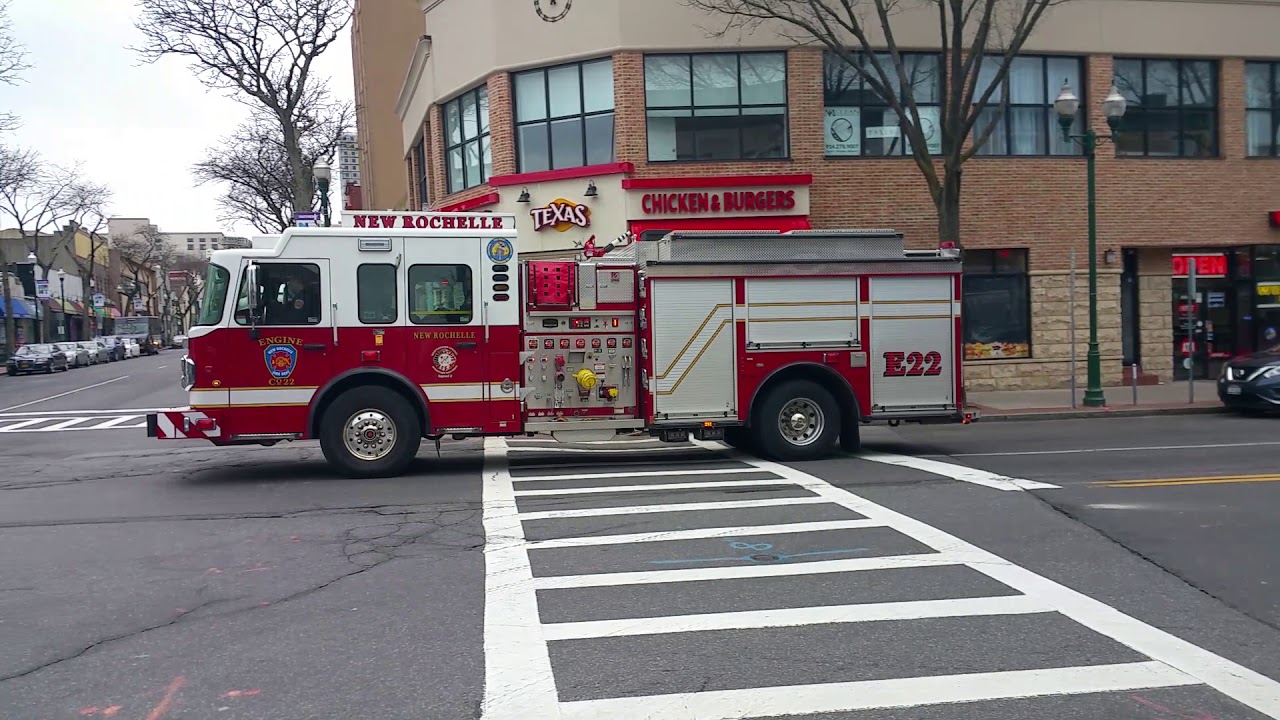 New Rochelle fire department Engine 22 - YouTube