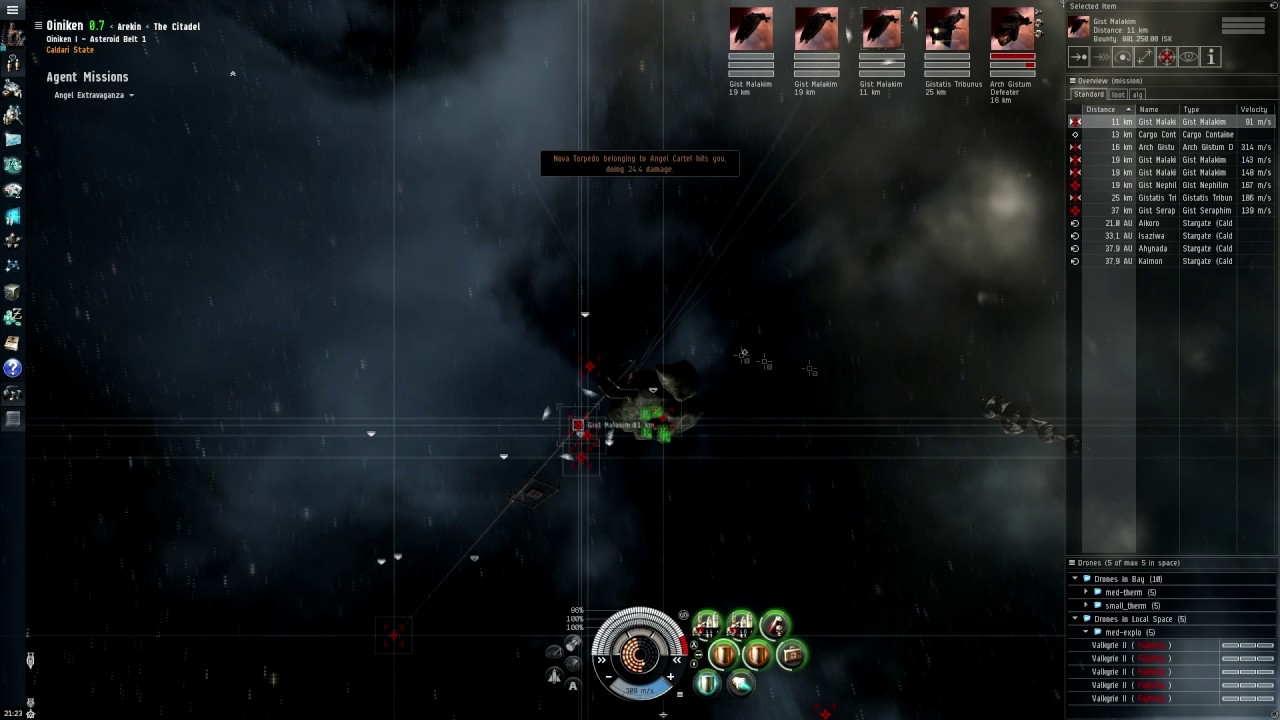 EVE Online Angel Extravaganza Bonus Stage - YouTube