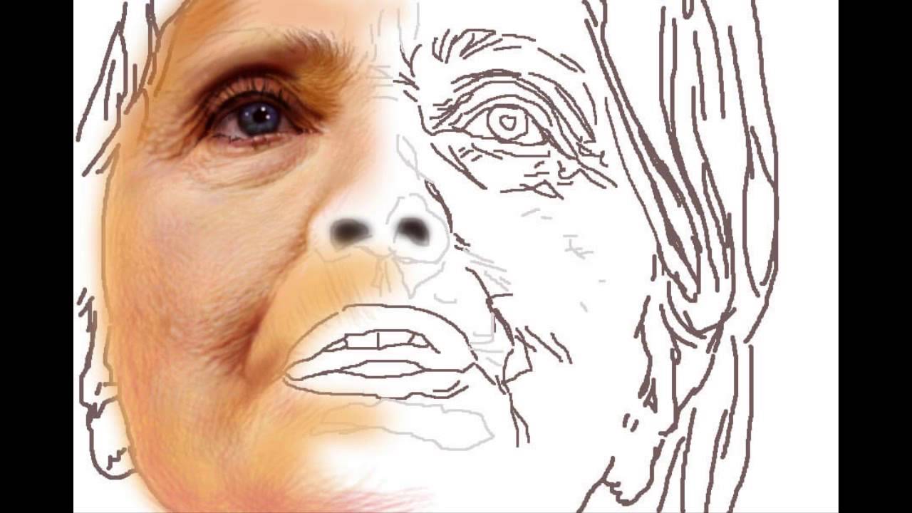 Drawing Hillary Clinton - YouTube