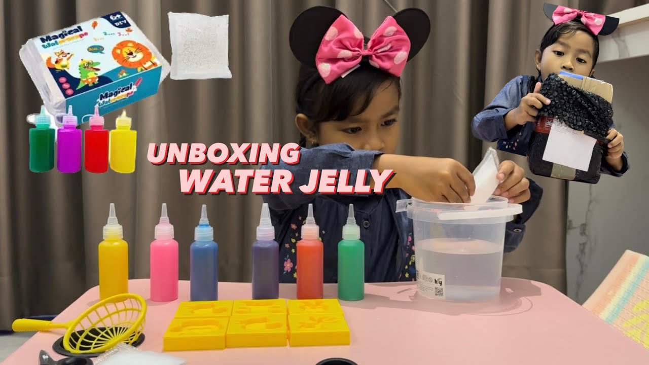 Unboxing dan Riview MAINAN DIY MAGICAL WATERSCAPE JELLY !!! AJAIBBBB ...