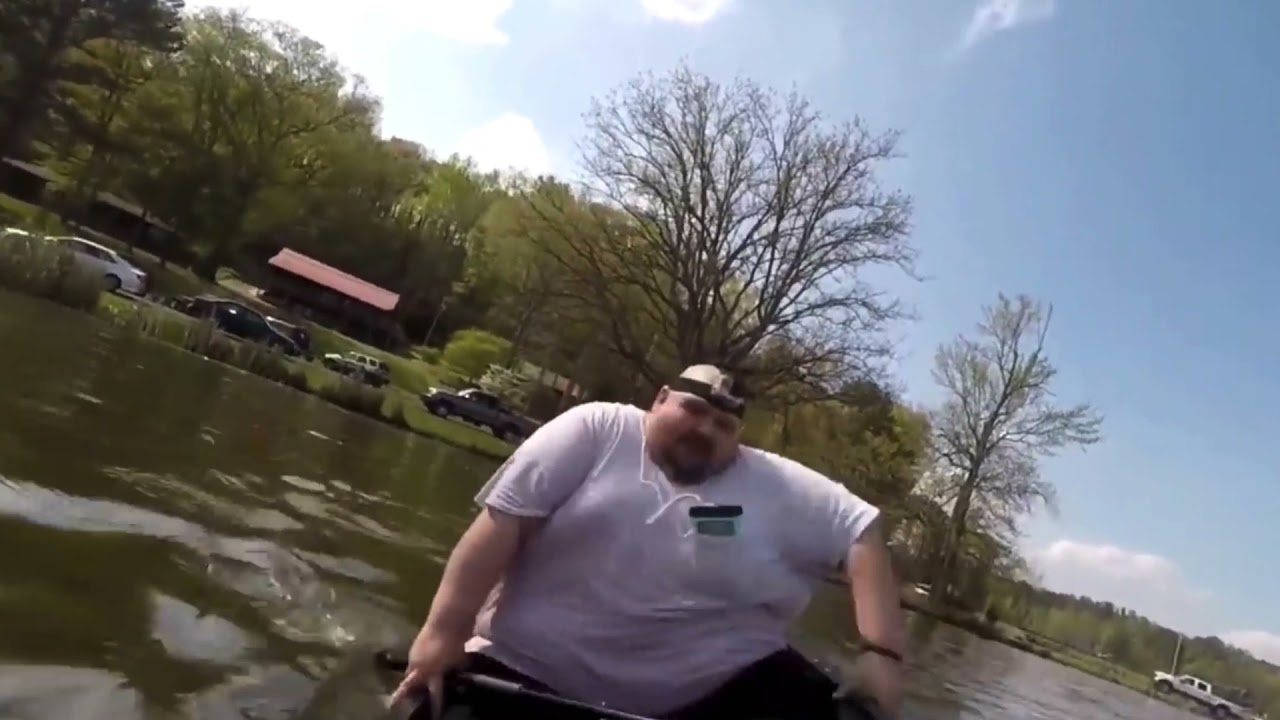 Fat guy falls out of boat meme - YouTube