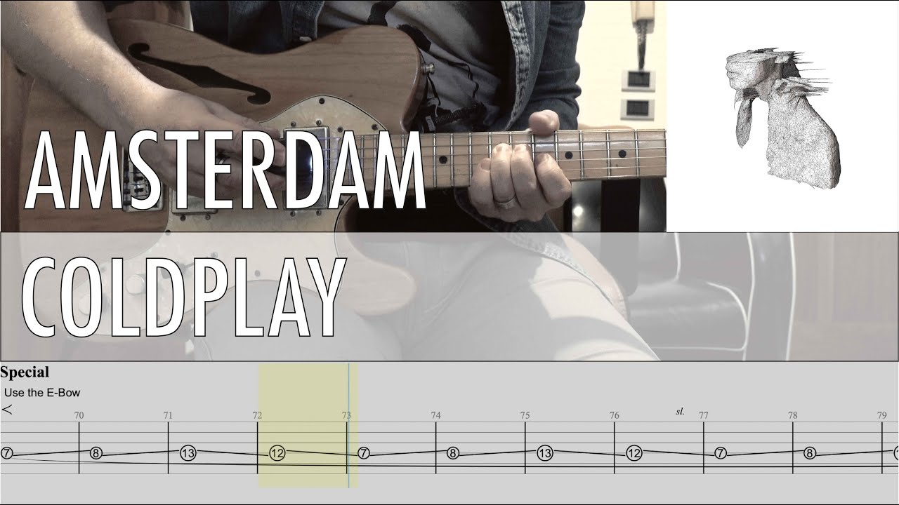 Amsterdam Coldplay Cover • Guitar Tab • Tutorial • Lesson - YouTube