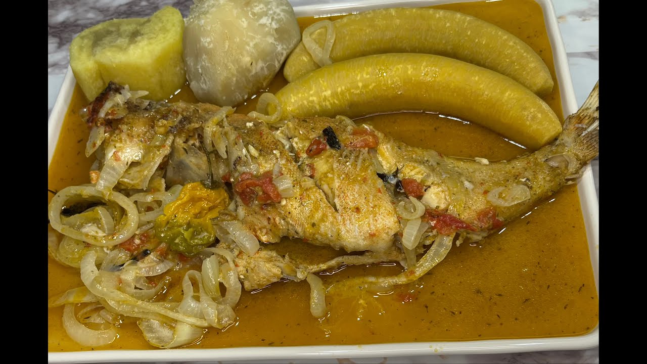 Haitien Pwason Gwo Sel/ Steam Fish - YouTube