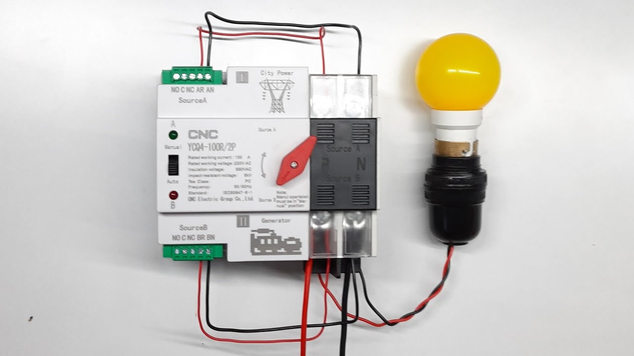Automatic Transfer Switch Wiring Connection (ATS) - CNC Electric Wiring ...