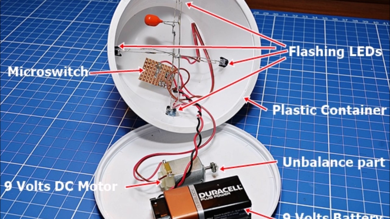 Maker: The rotating and moving plastic container - YouTube