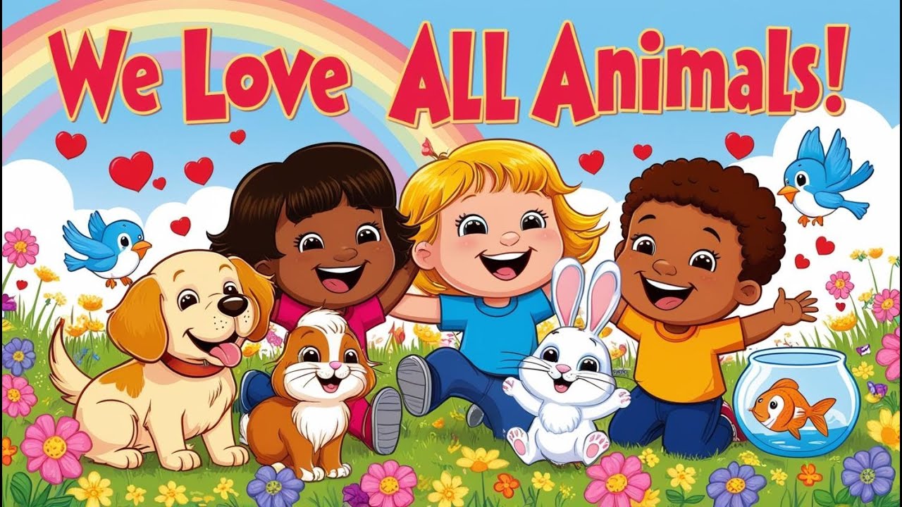 We Love All Animals 🐶🐱 | Fun Kids Song About Caring for Animals! - YouTube