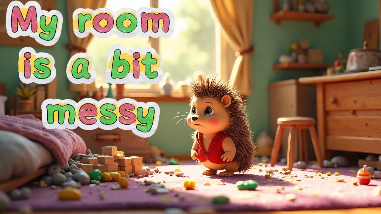 The Little Hedgehog's Messy Cabin | Children's story | bedtime story ...