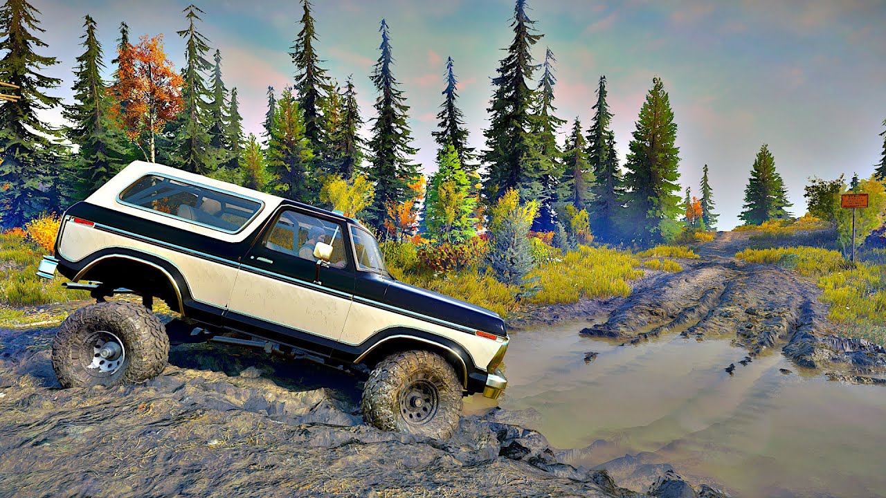 SnowRunner | 460 Big Block Ford Bronco Hitting The Off-road Trails ...