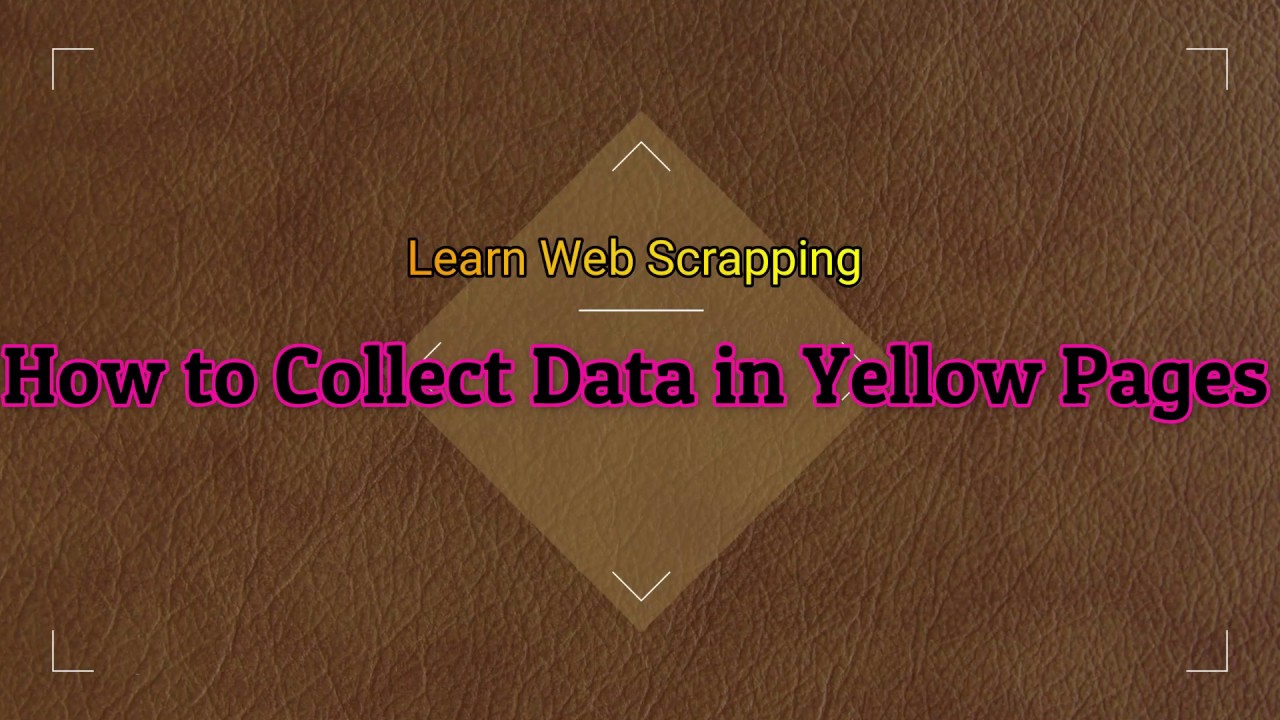 How to Collect Data in Yellow Pages | Learn Web Scrapping - YouTube