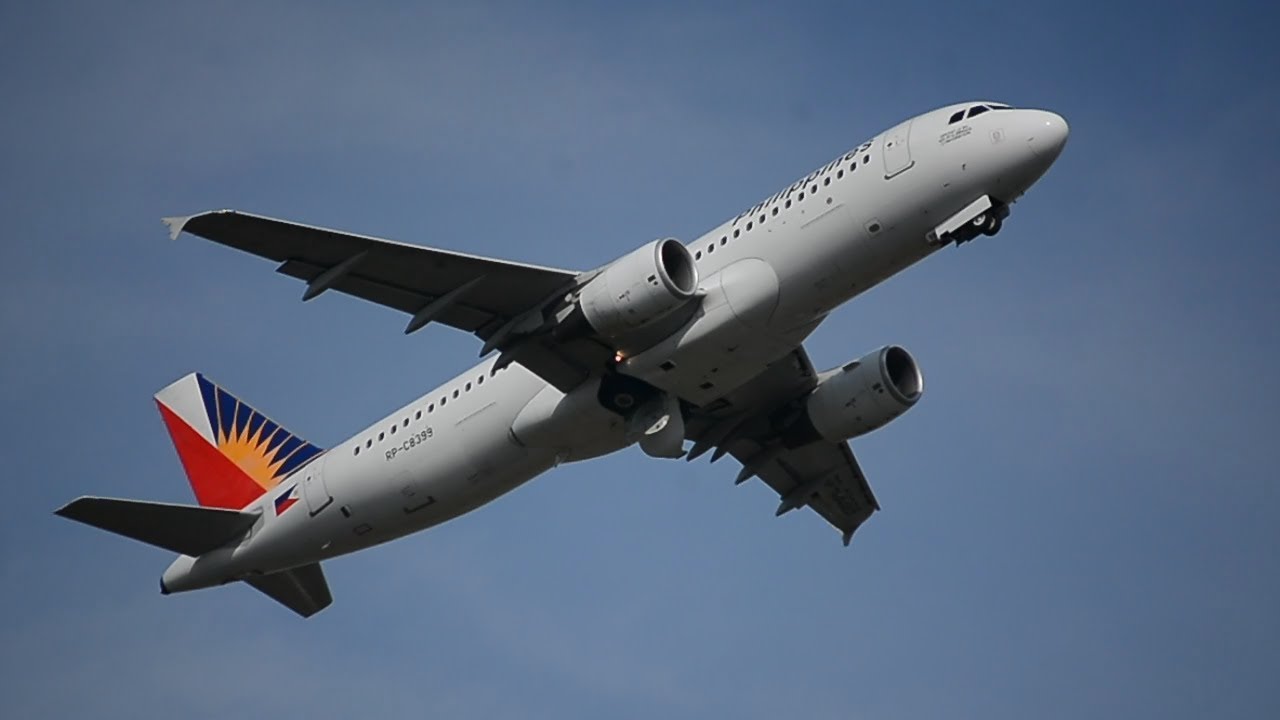 PAL Express Airbus A320 [RP-C8399] Takeoff 23 | Davao Airport - YouTube