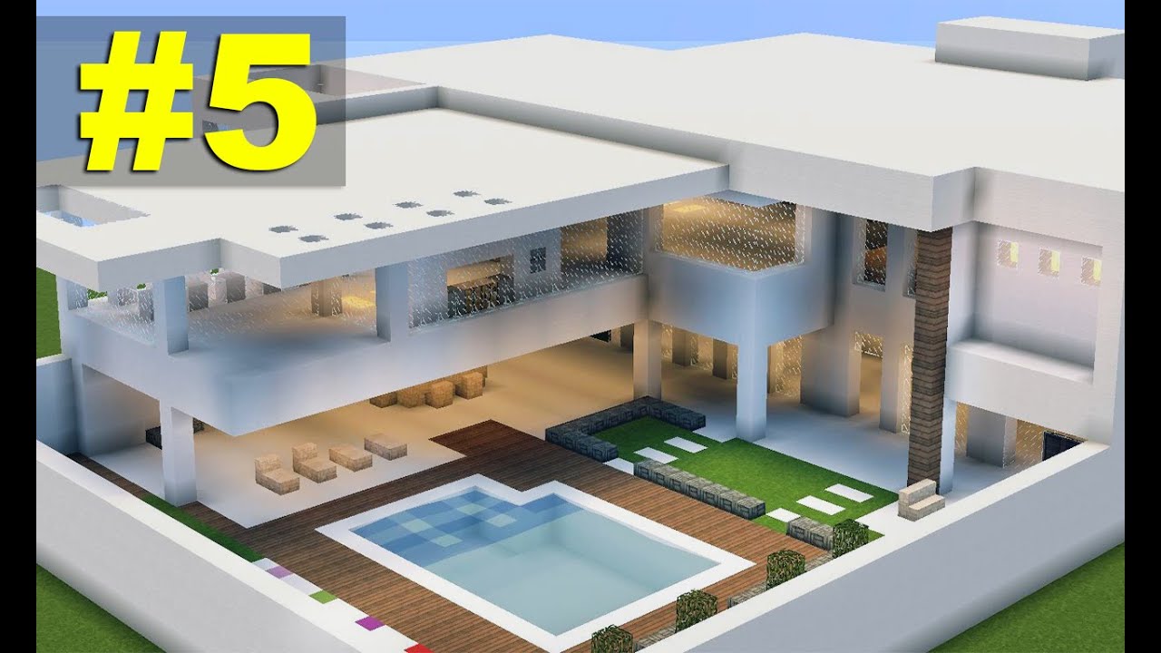 Minecraft Tutorial: Casa Moderna (7) parte 5 Mobilha - YouTube