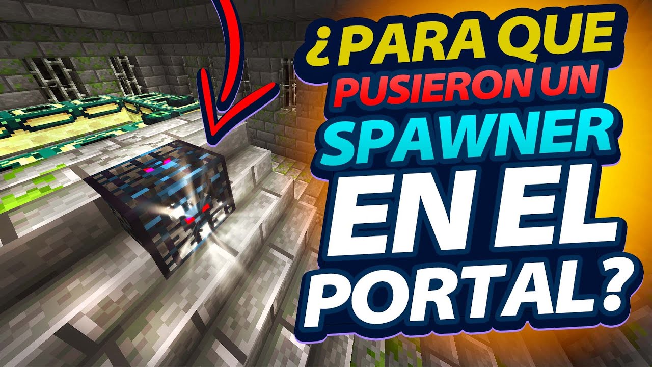 ¿Para que pusieron UN SPAWNER DE SILVERFISH en el Portal? - YouTube