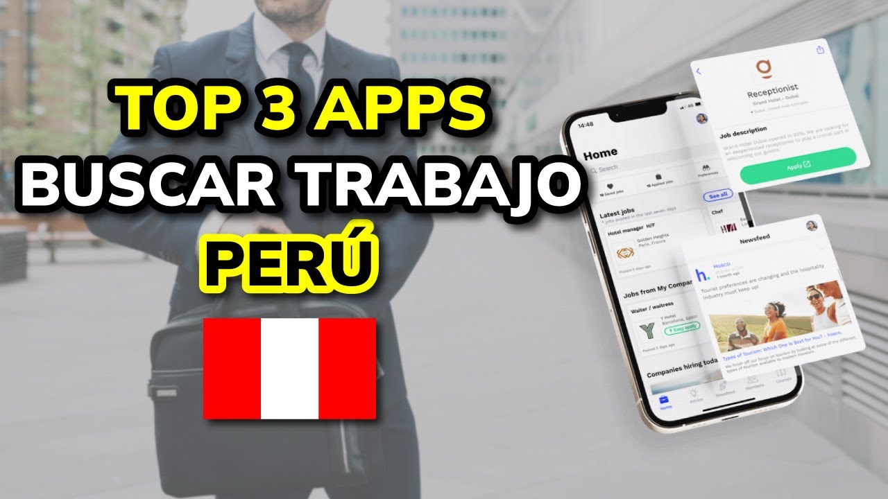 🥇 3 Mejores APPS para Buscar Trabajo en Perú (2026) - YouTube