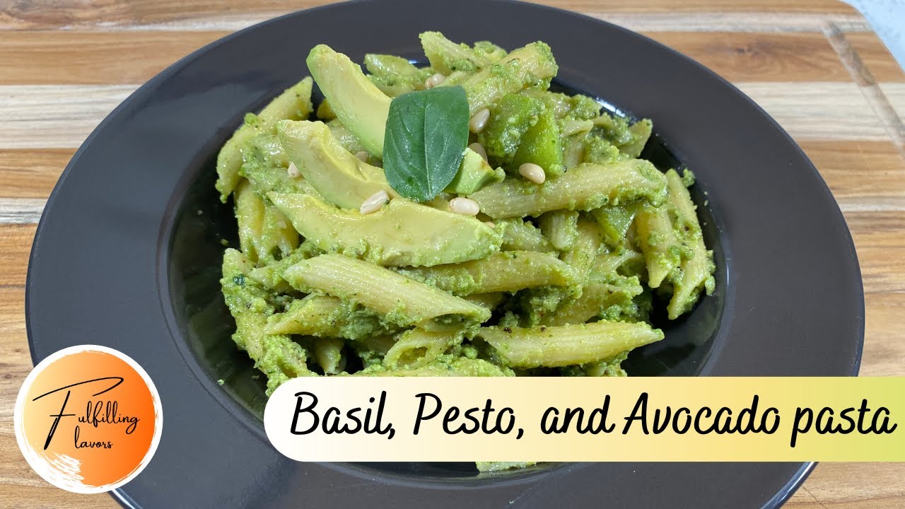 Basil, Pesto, and Avocado Pasta - YouTube