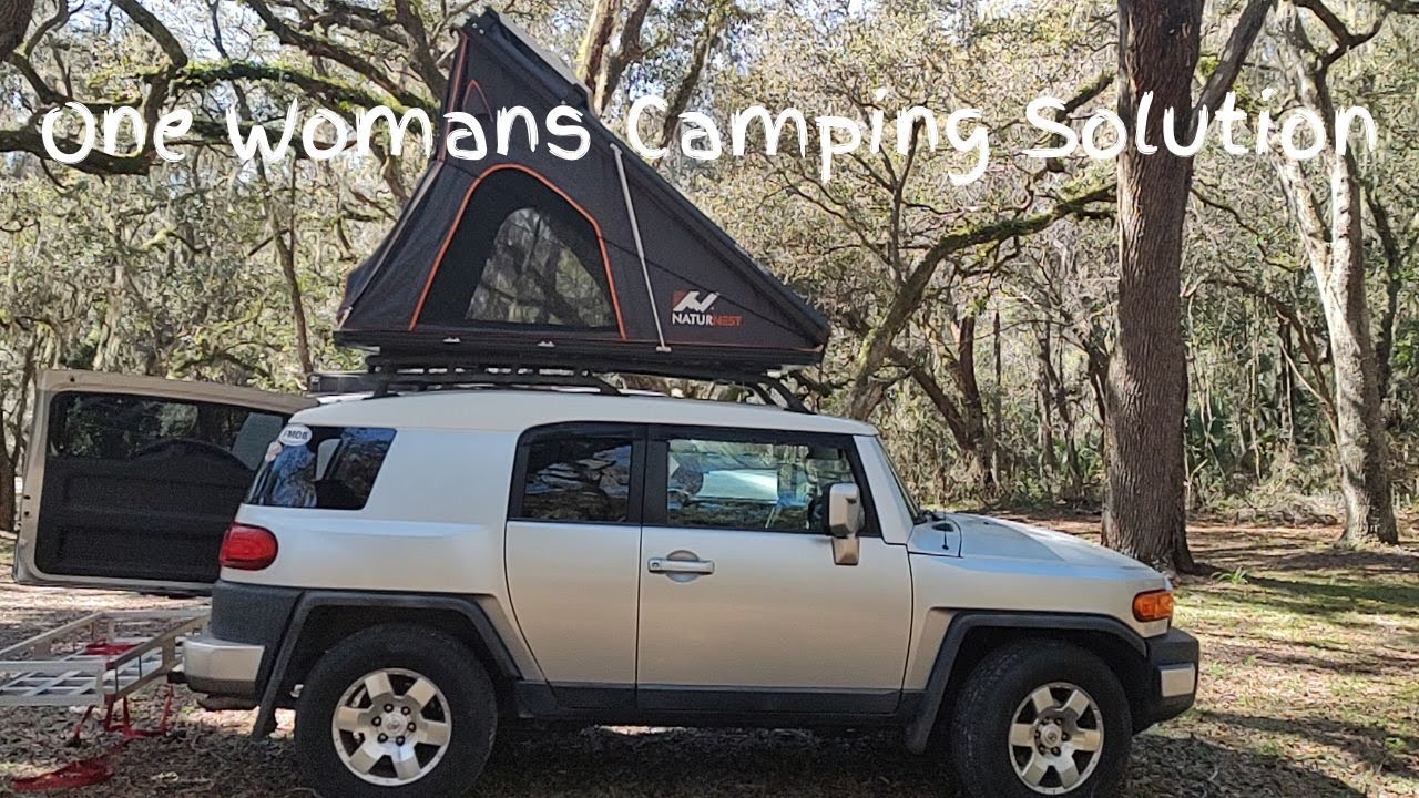 Camping Solutions One Woman's Clever Setup for Her FJ Cruiser Adventure ...