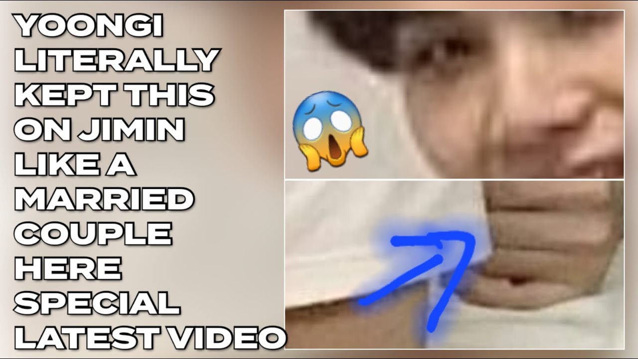 Yoongi Literally Kept This On Jimin Like A Married Couple(Latest)#bts# ...