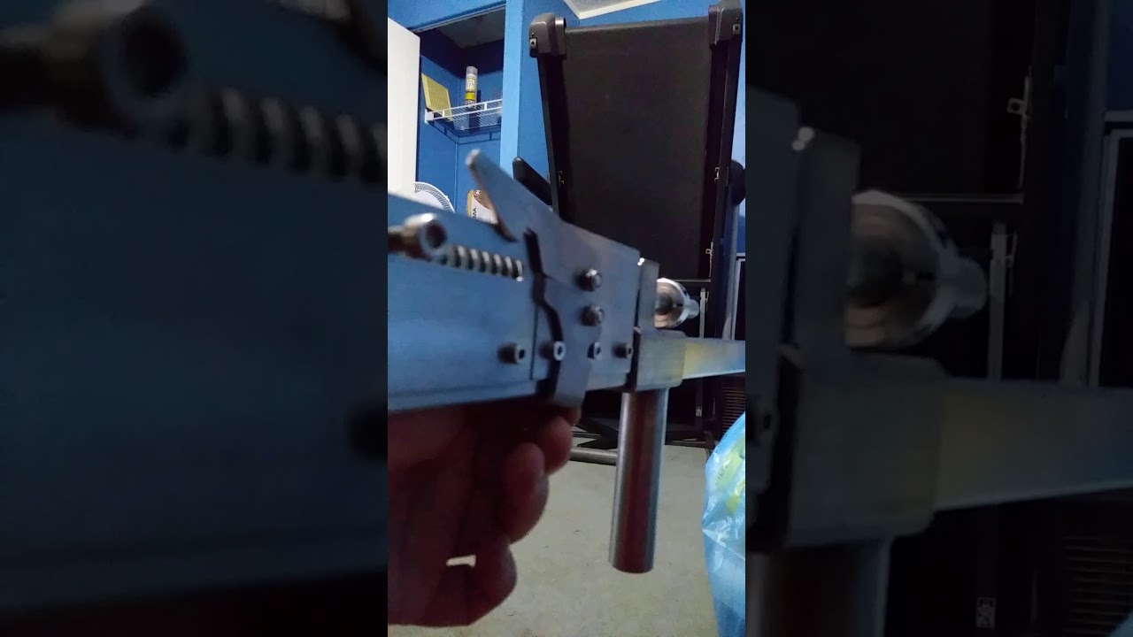 Trigger for spring powered airsoft. - YouTube