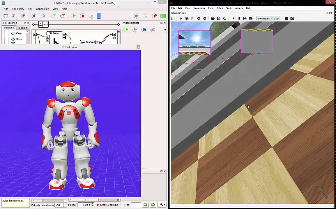Como conectar nao con webots - YouTube