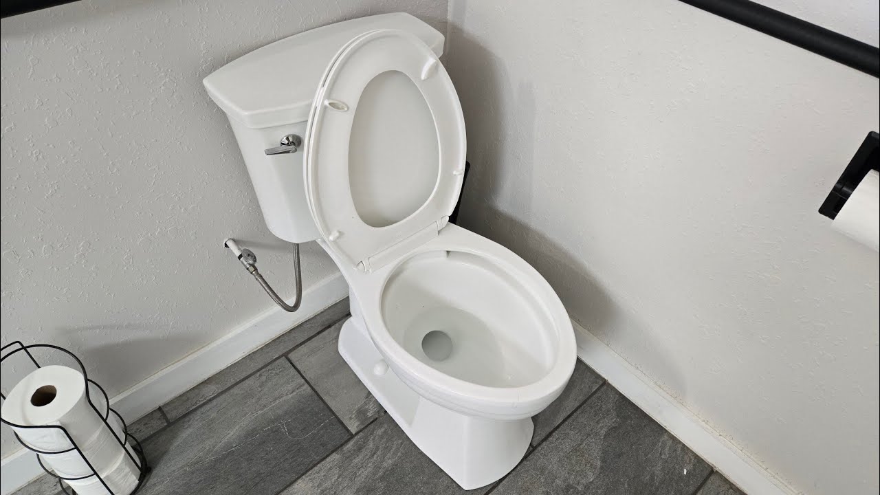 [362] Kohler Elliston Revolution 360 Toilets in Auto Repair Shop - YouTube