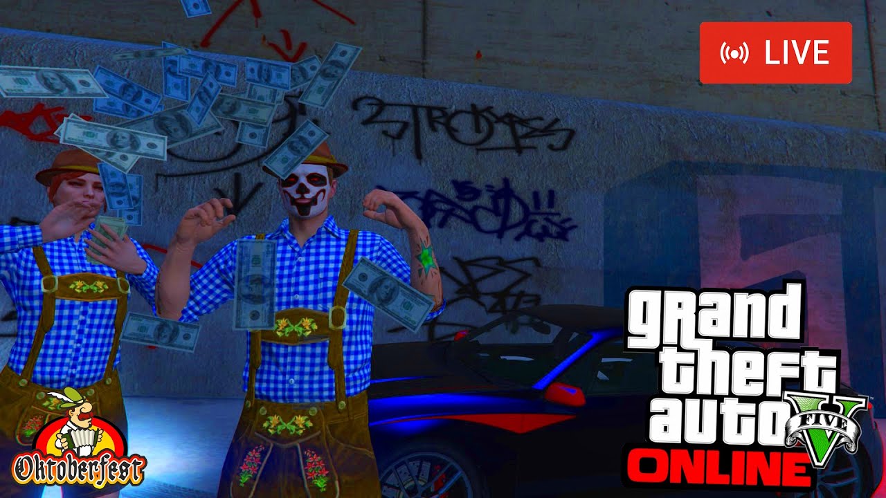 LIVE: GTA V Online: 🍺Weekly Update: Oktoberfest Outfit...New Cars..Let ...