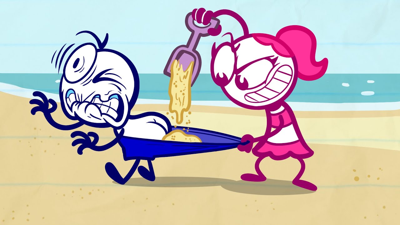 Pencilmate Sandy Vacation! | Animated Cartoons Characters | Animated ...