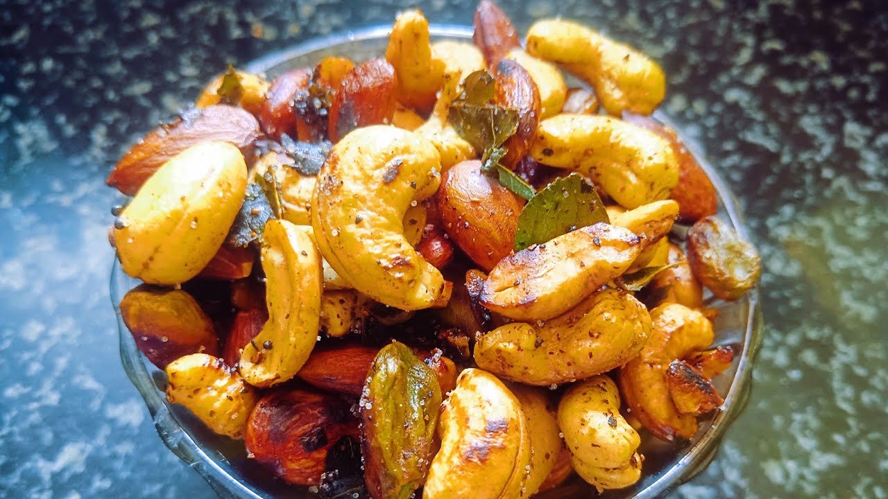 Dry fruits masala fry | ಡ್ರೈ ಫ್ರೂಟ್ಸ್ ಮಸಾಲಾ | yummy starter | crunchy ...